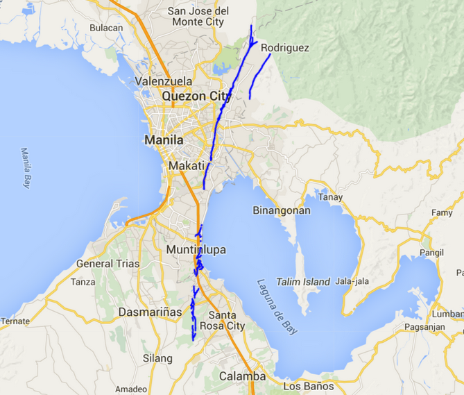 East Valley Fault Line Map