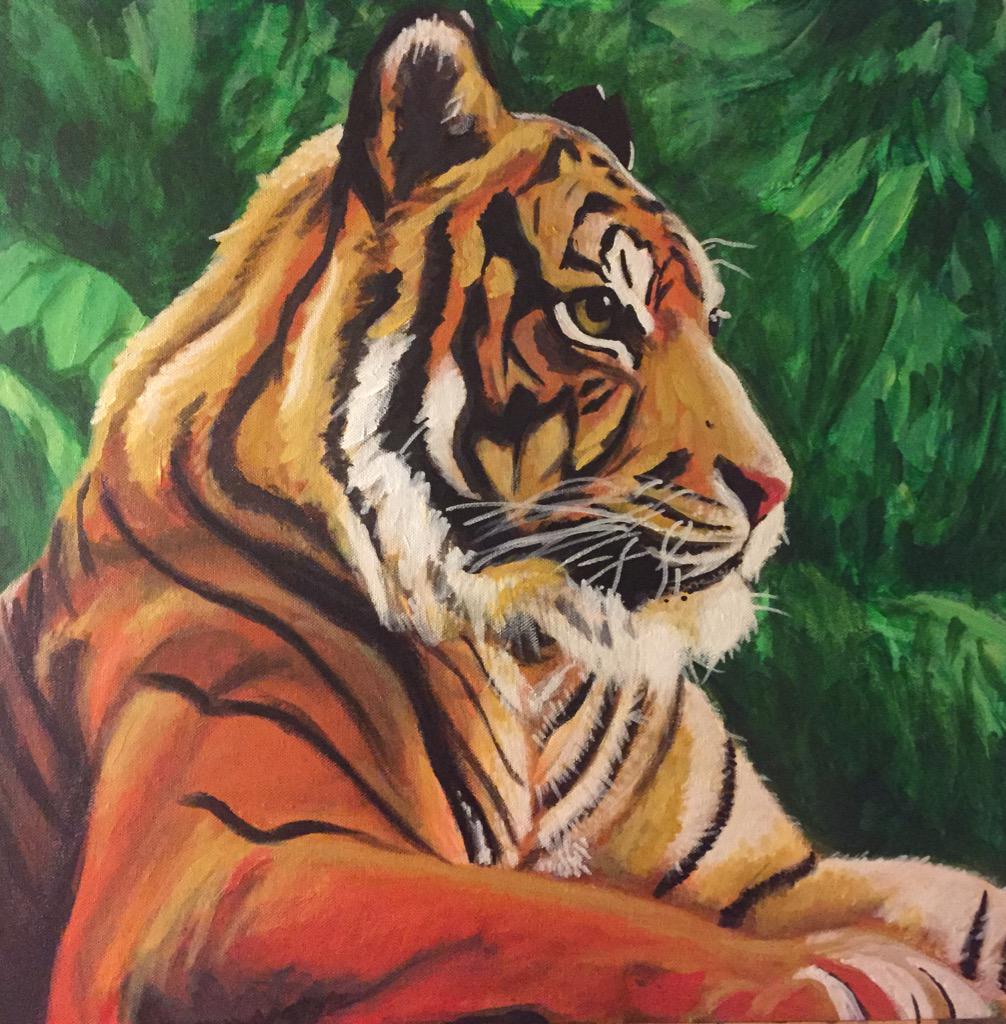 Acrylic Paintings Of Tigers