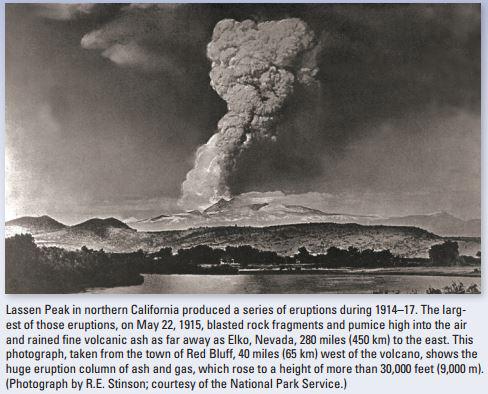 100 yrs ago - Eruptions of Lassen Peak, California, 1914 to 1917
