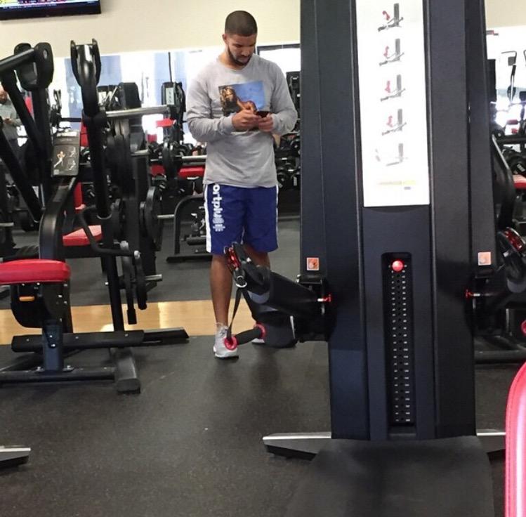 Drake At The Gym