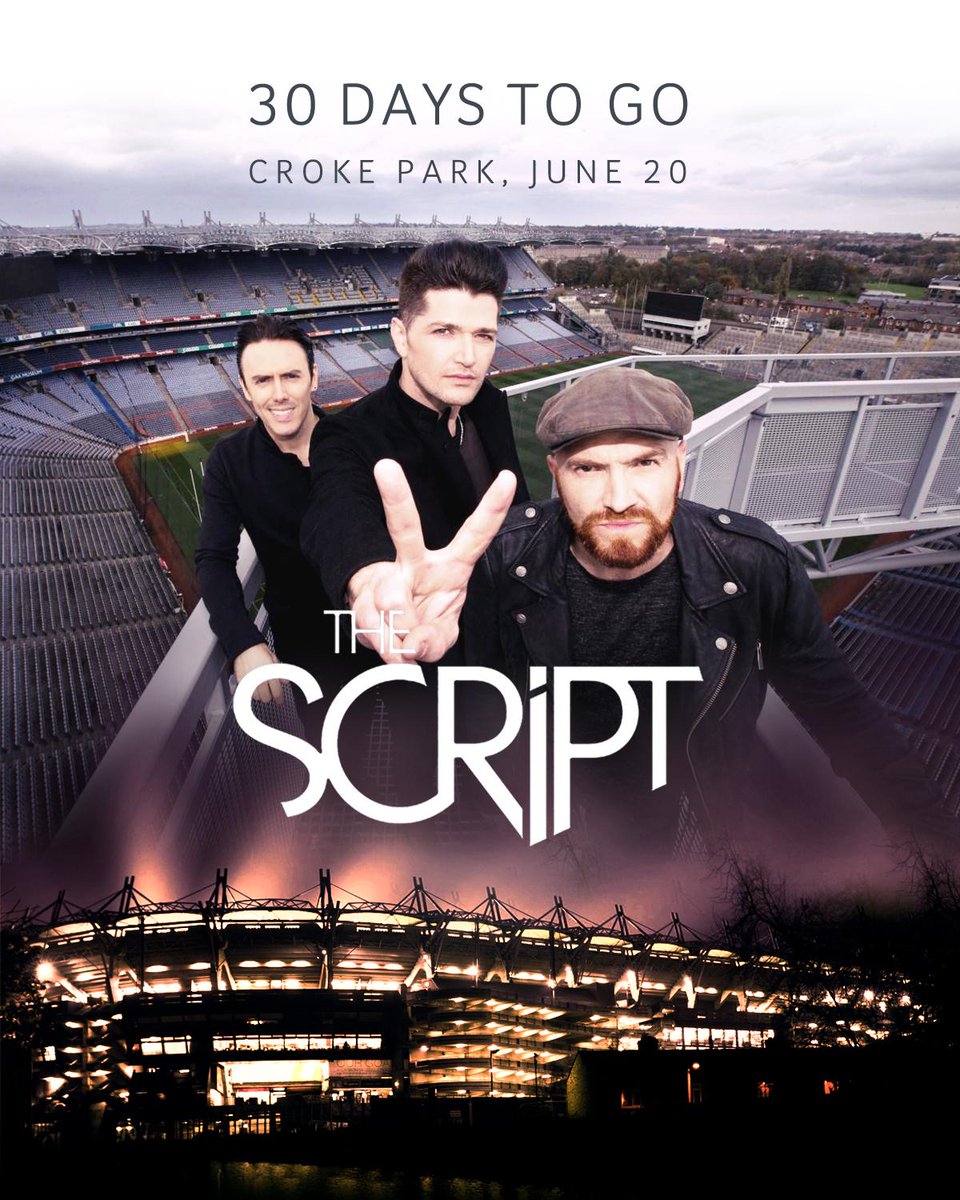 Countdown continues!!! thescript mcd_productions | Croke Park | Scoopnest