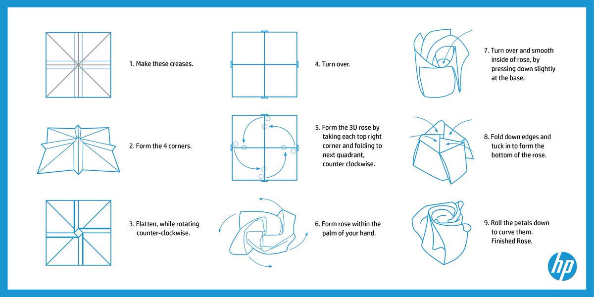 Origami Rose With Stem Step By Step