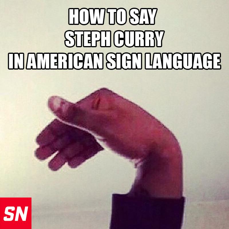 How to say "Steph Curry" in American Sign Language : r/warriors