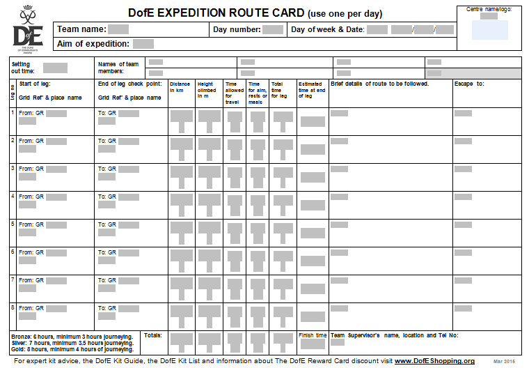 The rest of your route is here. Remember that the assessor will want to ...