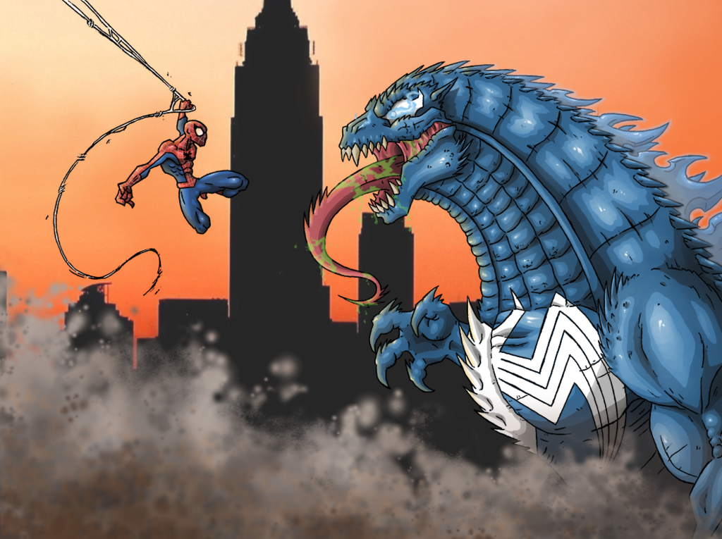 Godzilla Vs Spiderman