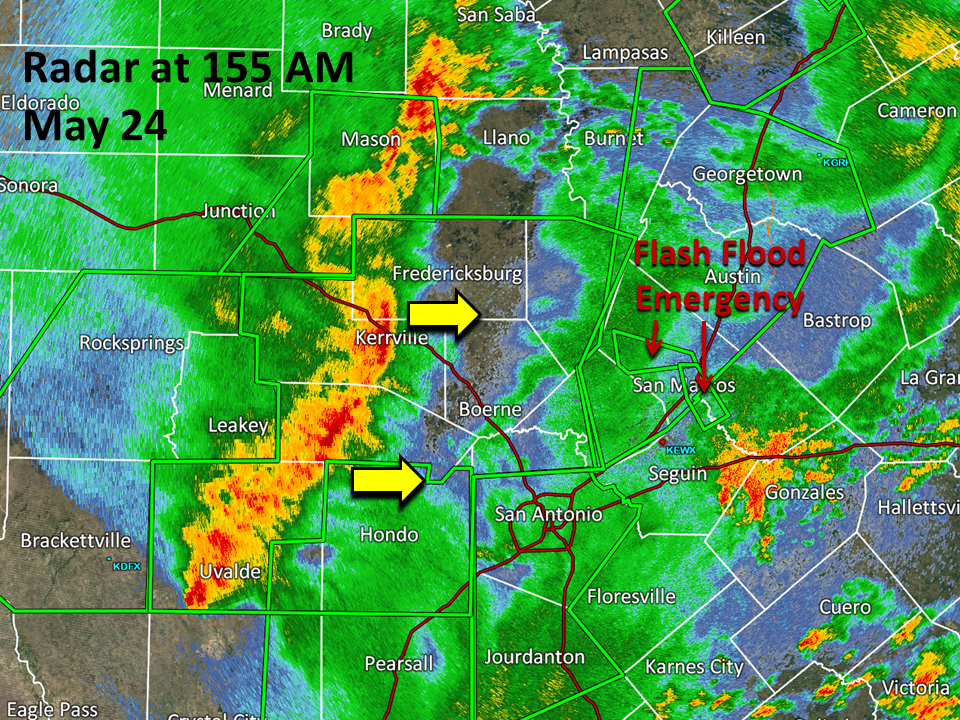 Radar Update: Catastrophic flash flooding continues on the Blanco River ...