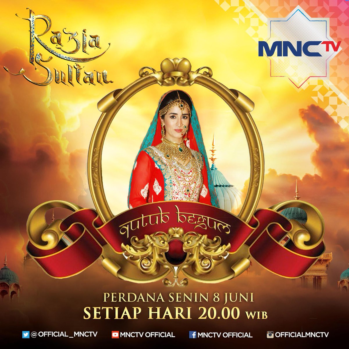 Qutub Begum (Khalida Turi),Ibu Razia yg sangat keibuan. Sayang kepada ...