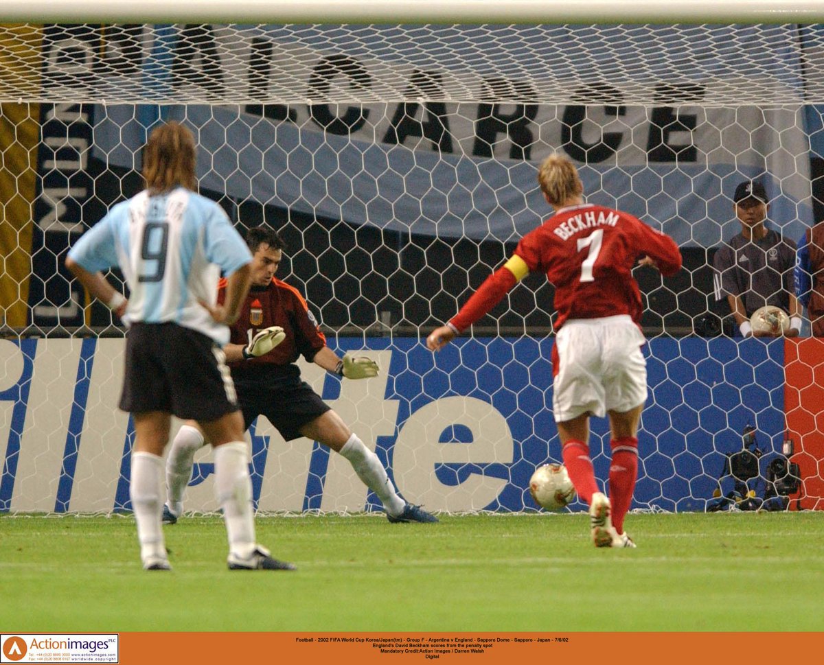 ON THIS DAY: In 2002, David Beckham's penalty earned England a 1-0 win ...