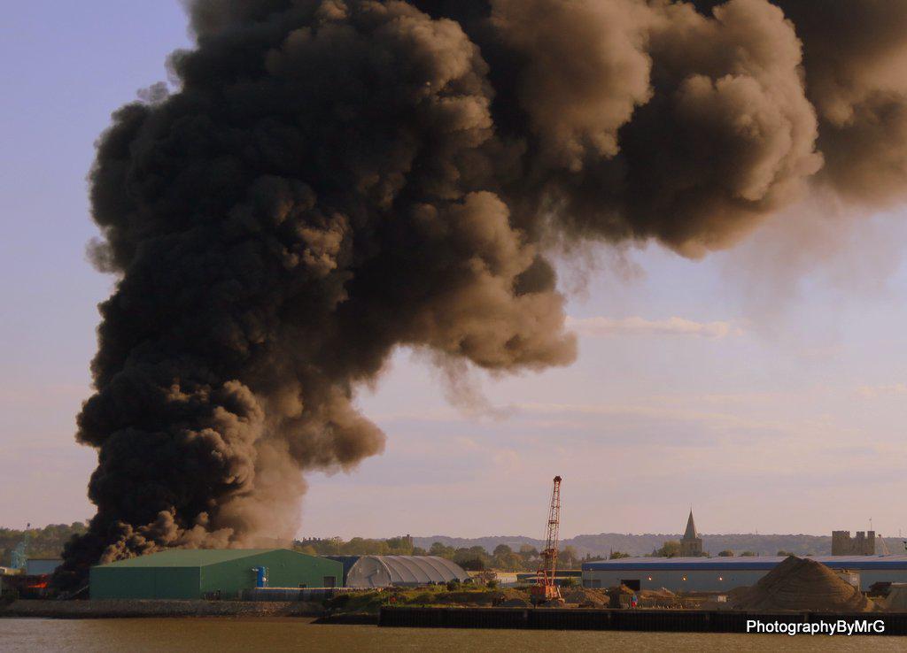 Kent Fire & Rescue say they are bringing Medway industrial estate fire ...
