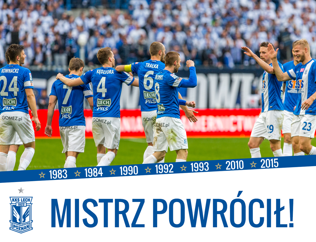 Lech Poznań have won the Polish Ekstraklasa : r/soccer