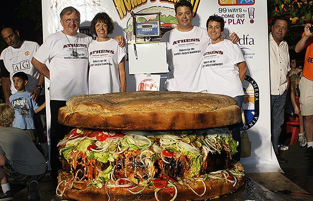Worlds Biggest Cheeseburger