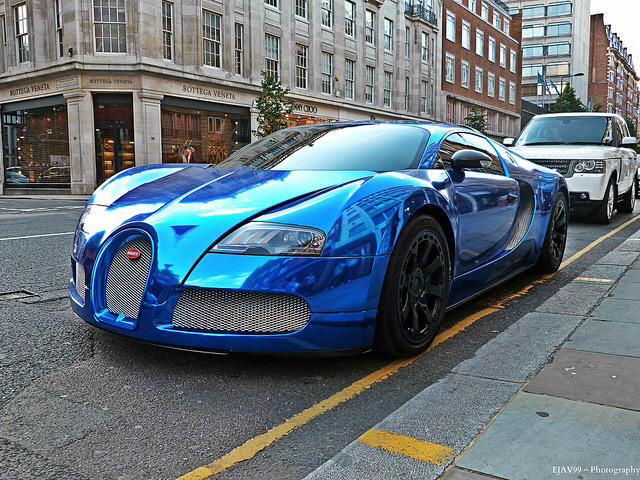 Bugatti Veyron Super Sport Blue Chrome