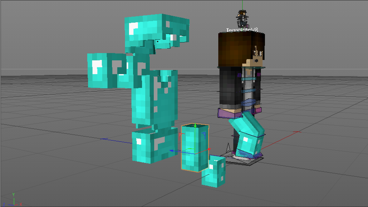 Minecraft Diamond Armor Skin Template