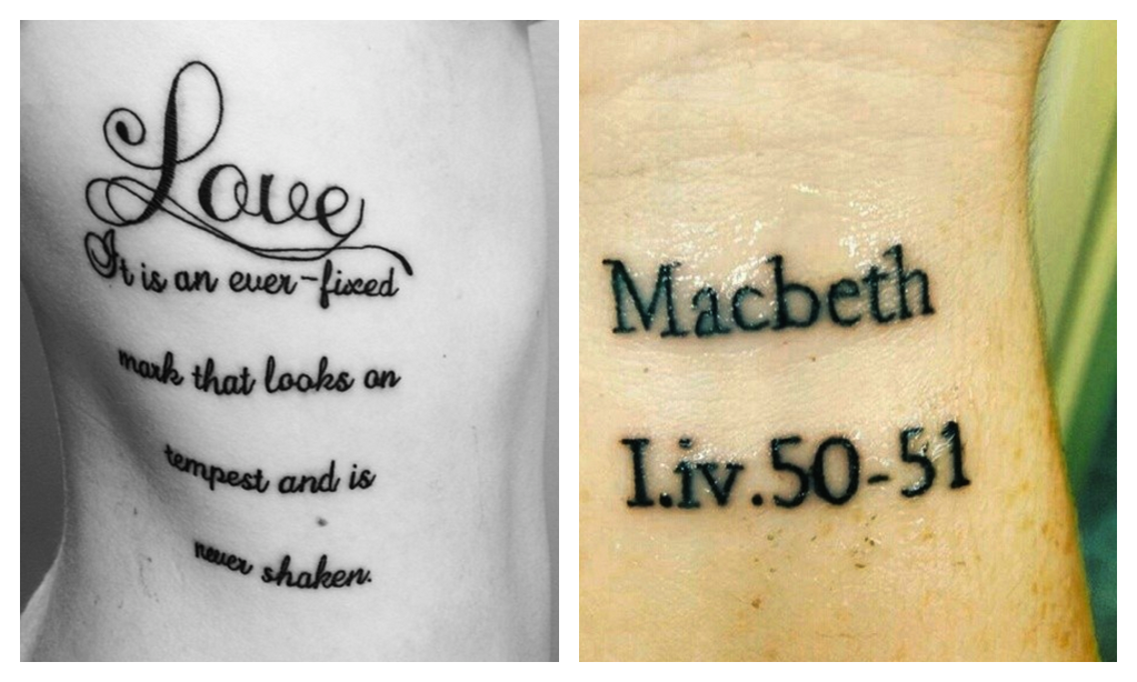 Shakespeare Quote Tattoos