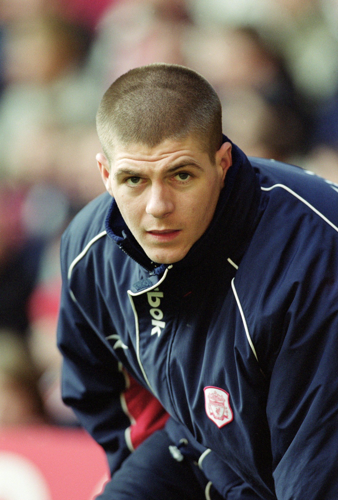 Steven Gerrard Hairstyle In Full: Steven Gerrard's First Press