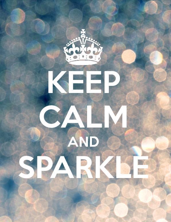 Keep Calm And Sparkle Wallpaper