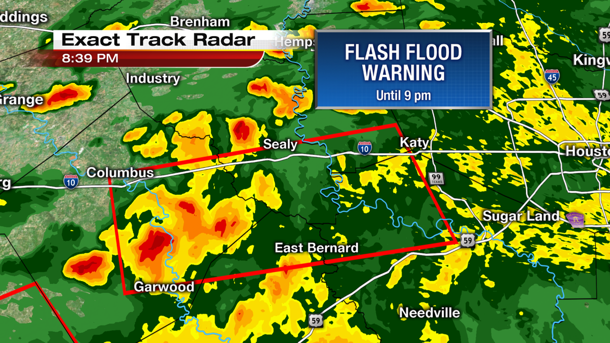 FLASH FLOOD WARNING remains in effect until 9pm for areas west of ...