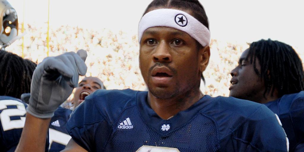 Allen Iverson, Notre Dame QB? "He should be in Canton as we speak ...