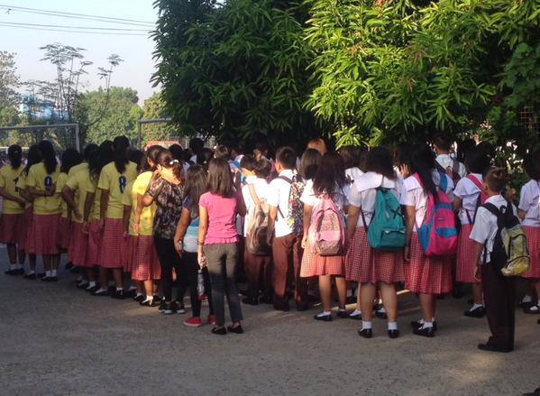 Rizal high school (pasig) has 9,500 students. over 100 late for first ...