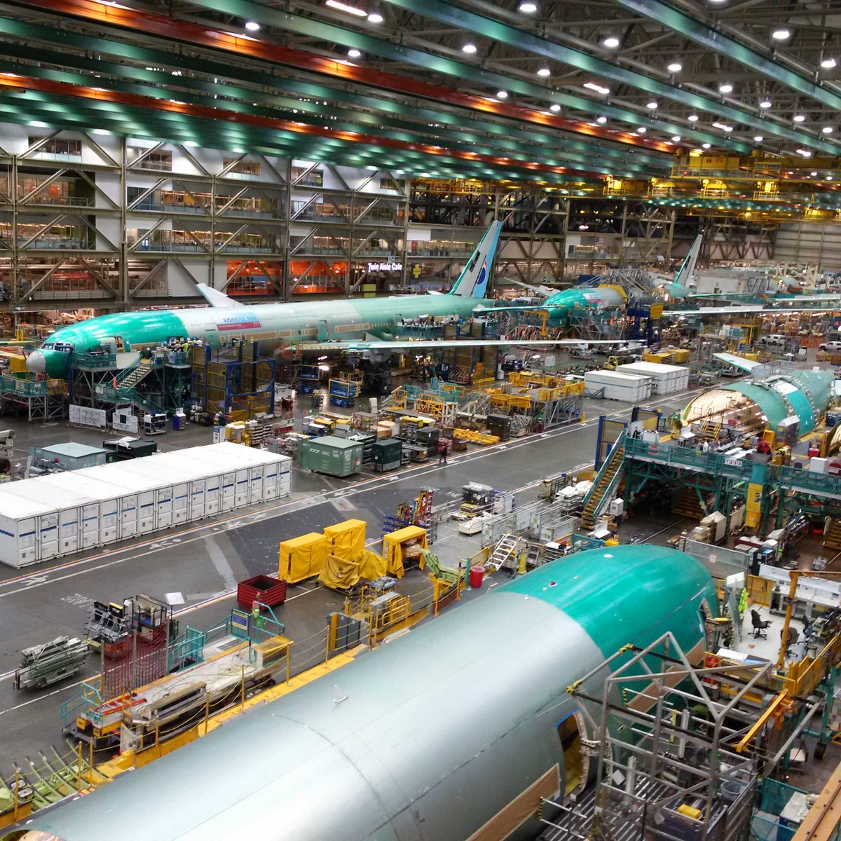 TIL that the Boeing factory in Washington is so big that when it was ...