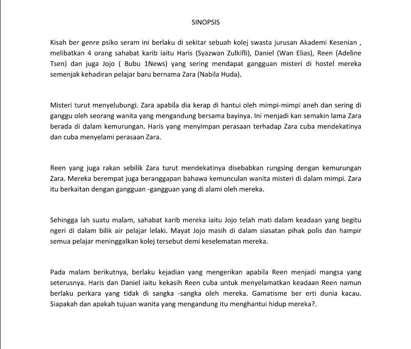 Contoh Sinopsis
