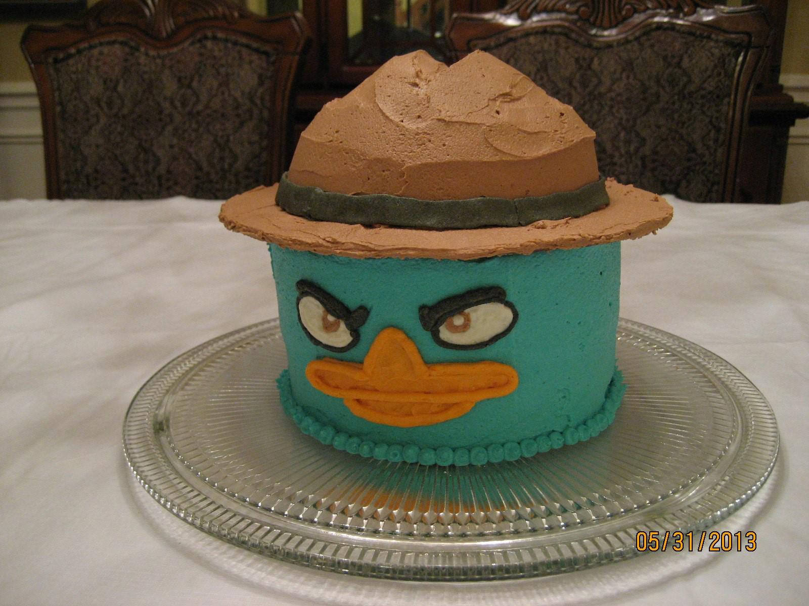 Perry The Platypus As A Baby Cake