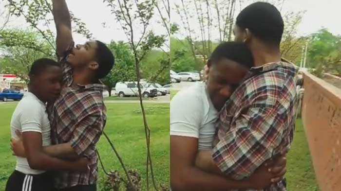 Brothers Reunited After 11 Years Apart Touching Moment Captured On