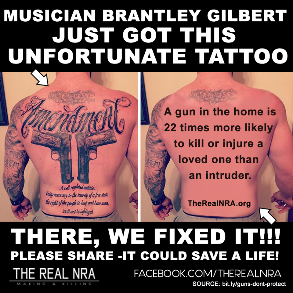 Brantley Gilbert New Back Tattoo