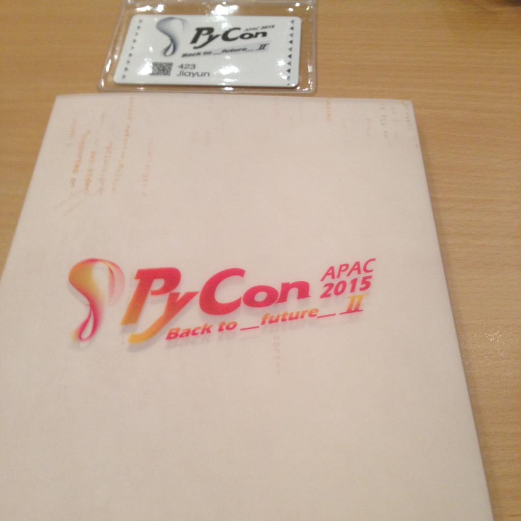 PyCon APAC 2015 (4ページ目) - Togetter