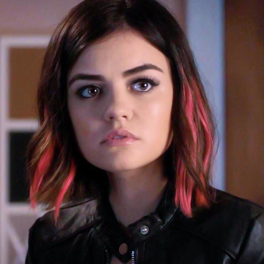 Aria Pretty Little Liars Pink Hair