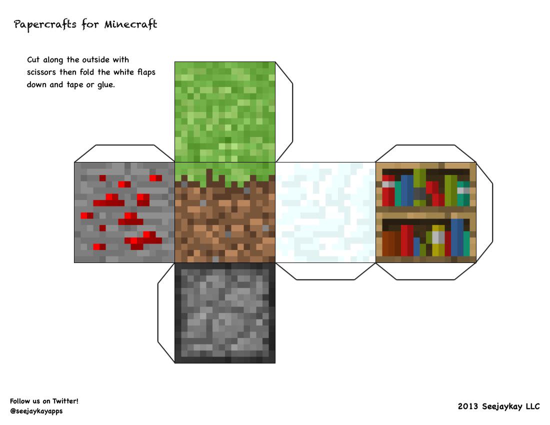 Minecraft Piston Papercraft