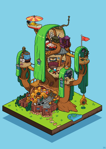 Adventure Time Treehouse Inside