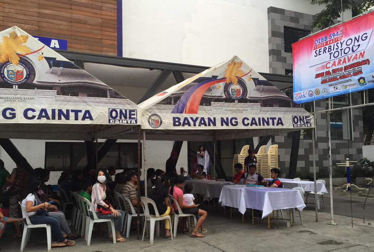 Mga Kapuso, maagang magsipila sa One Arena sa Cainta, Rizal para sa ...