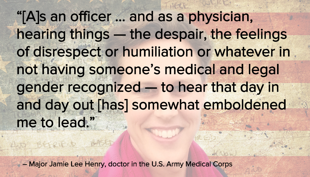 Meet Maj. Jamie Lee Henry, a doctor in the U.S. Army and a trans woman ...