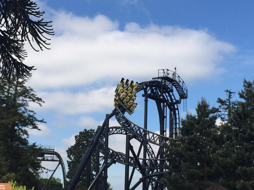 The Smiler is testing again : r/rollercoasters