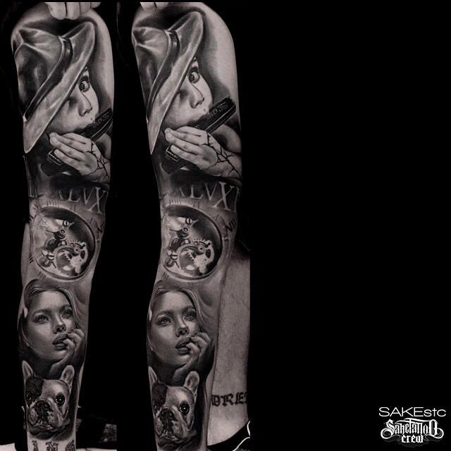 Realistic Tattoo Sleeve