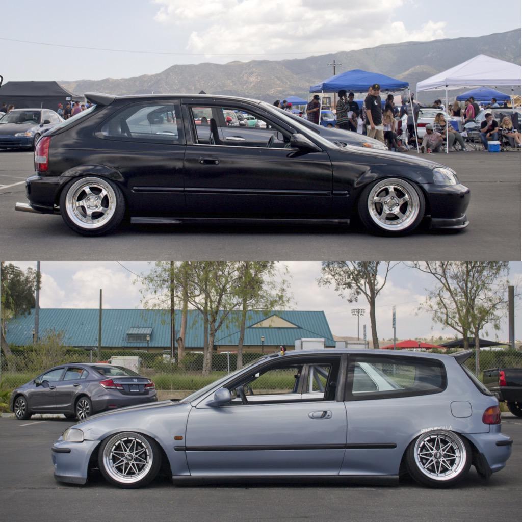 Honda Civic Ek Coupe Slammed