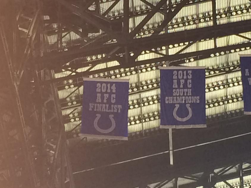 The Colts have a '2014 AFC Finalist' banner up in their stadium. : r/nfl