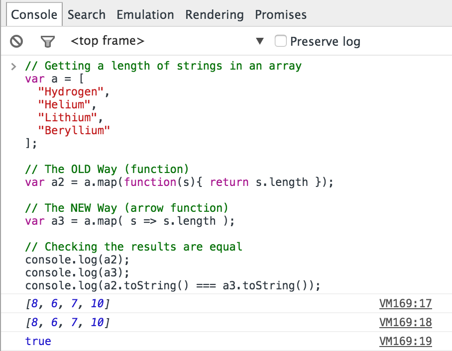 Arrow functions support added to Chrome : r/javascript