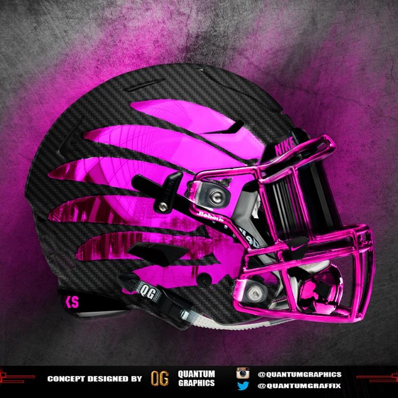 Oregon Ducks Helmet Pink