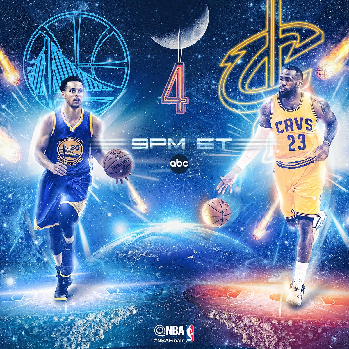 The OutOfThisWorld NBAFinals match-up continues with Game 4 of GSW vs. CLE, 9pm/et on ABC! | NBA ...