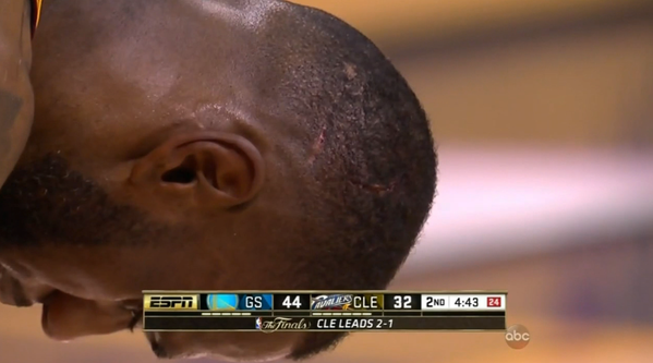 LeBron James: VIDEO: LeBron James took a spill on sideline and busted ...