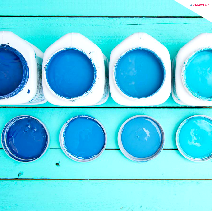 Aqua Blue Color Paint