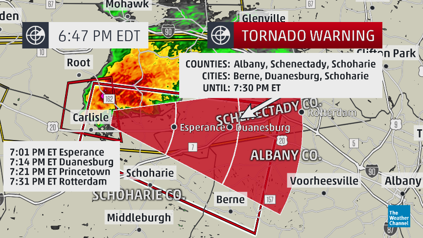 ALERT 6:49pm: Tornado warning until 7:30p for parts of the Albany ...