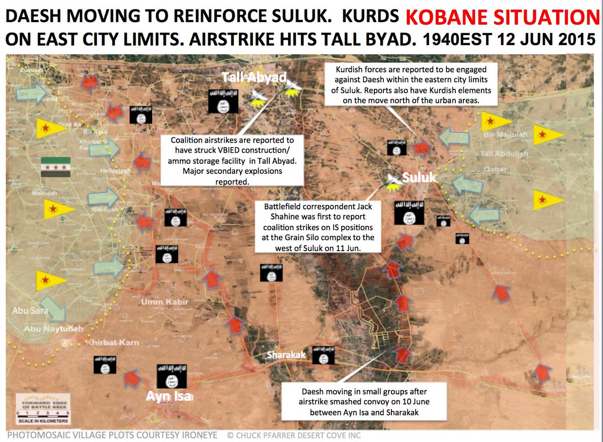 TALL ABYAD BATTLEMAP:12 JUN 1940 EST Airstrike hits VBIED/ammo depot in ...