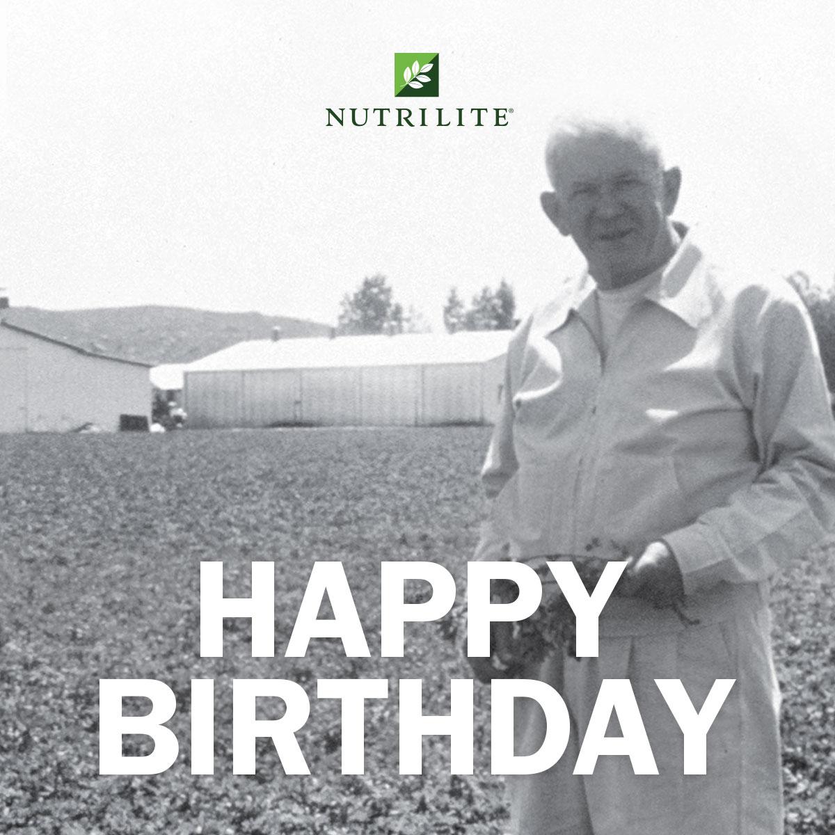 Happy Birthday to Nutrilite founder Carl Rehnborg! Carl's son, Sam, now ...