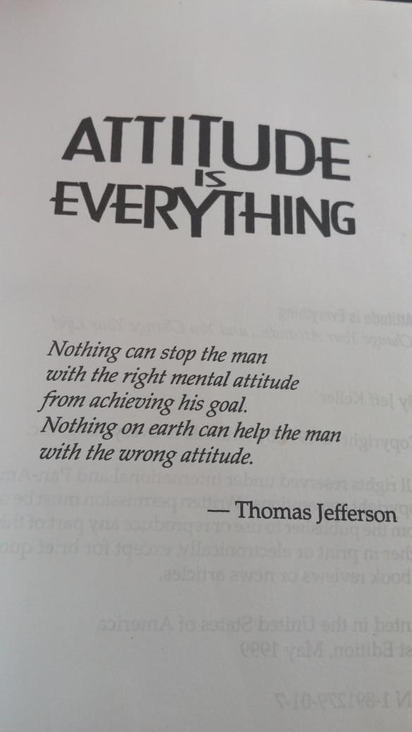 Attitude Is Everything Quote