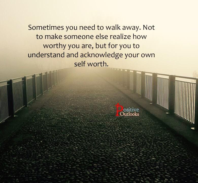 Someone Walking Away From Someone Else