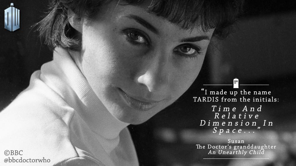 Here’s Carole Ann Ford as Susan: seen in a fiery moment from the first ...