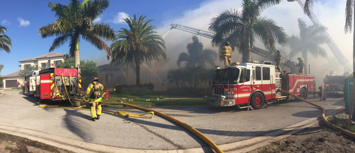 NEW: DelrayBeachFire now assisting PBCFR at house fire on Grande Este ...